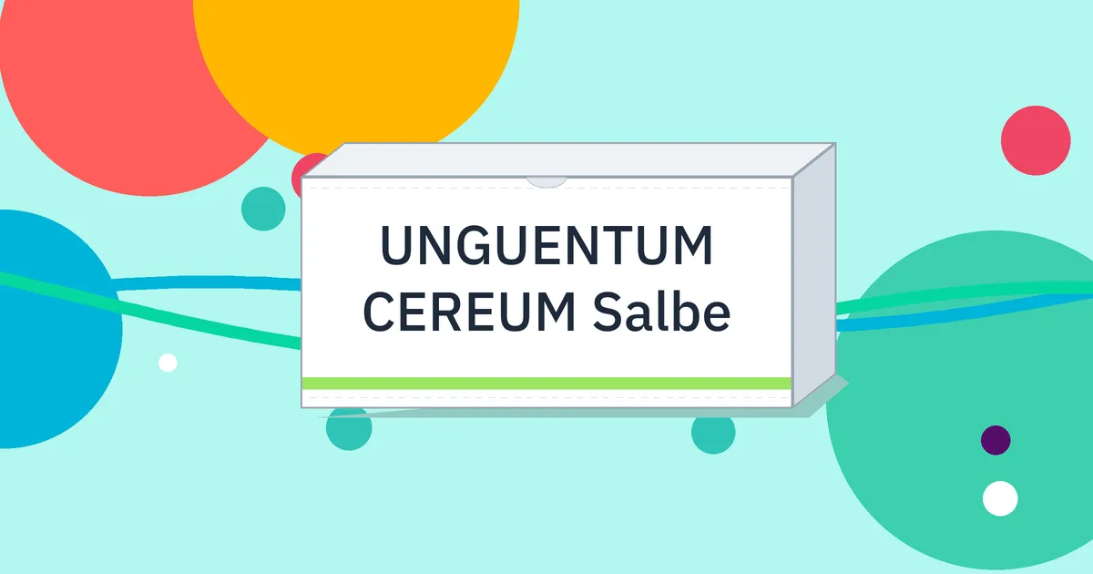 Symbolbild: Packung mit der Aufschrift UNGUENTUM CEREUM Salbe (PZN 18338372) – Verfügbarkeit und Bezug in Apotheken in Frankfurt am Main