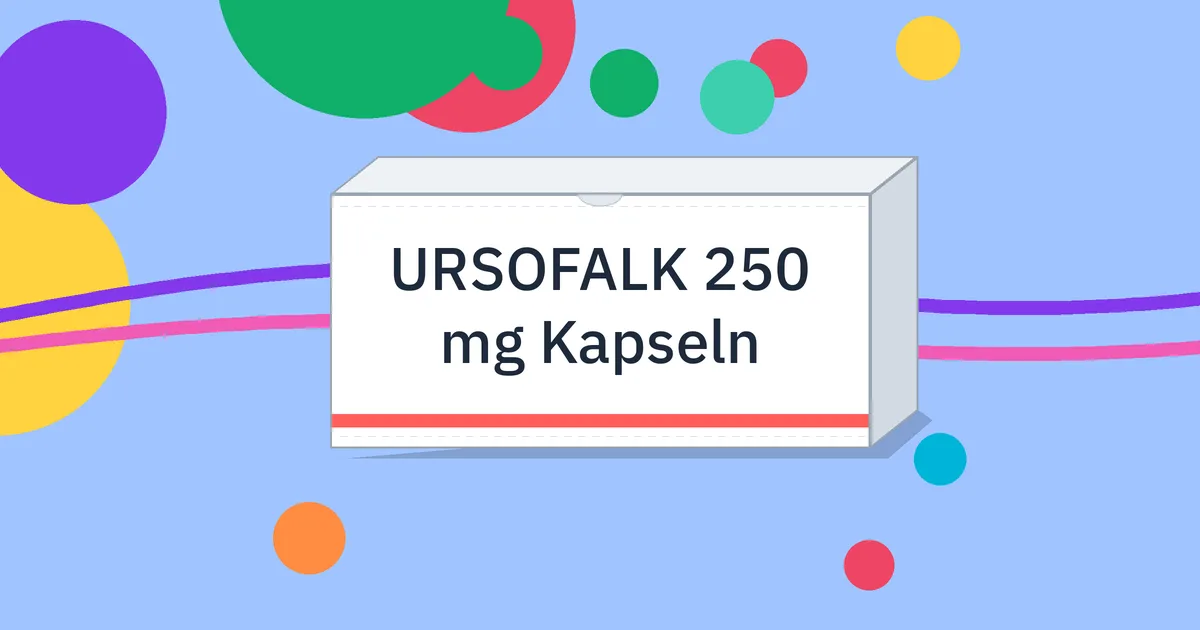 Symbolbild: Packung mit der Aufschrift URSOFALK 250 mg Kapseln (PZN 05985265) – Verfügbarkeit und Bezug in Apotheken in Frankfurt am Main