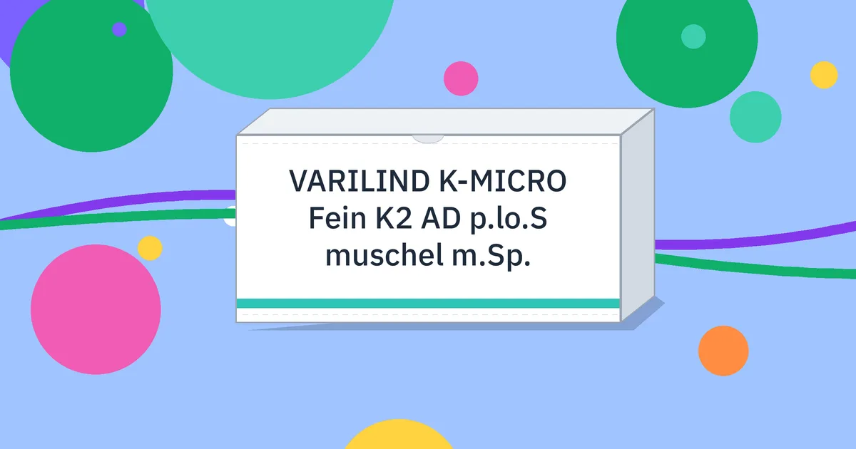 Symbolbild: Packung mit der Aufschrift VARILIND K-MICRO Fein K2 AD p.lo.S muschel m.Sp. (PZN 20559407) – Verfügbarkeit und Bezug in Apotheken in Frankfurt am Main