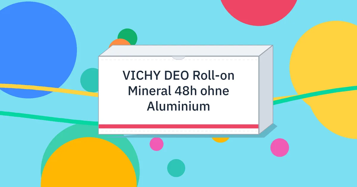 Symbolbild: Packung mit der Aufschrift VICHY DEO Roll-on Mineral 48h ohne Aluminium (PZN 12582088) – Verfügbarkeit und Bezug in Apotheken in Frankfurt am Main