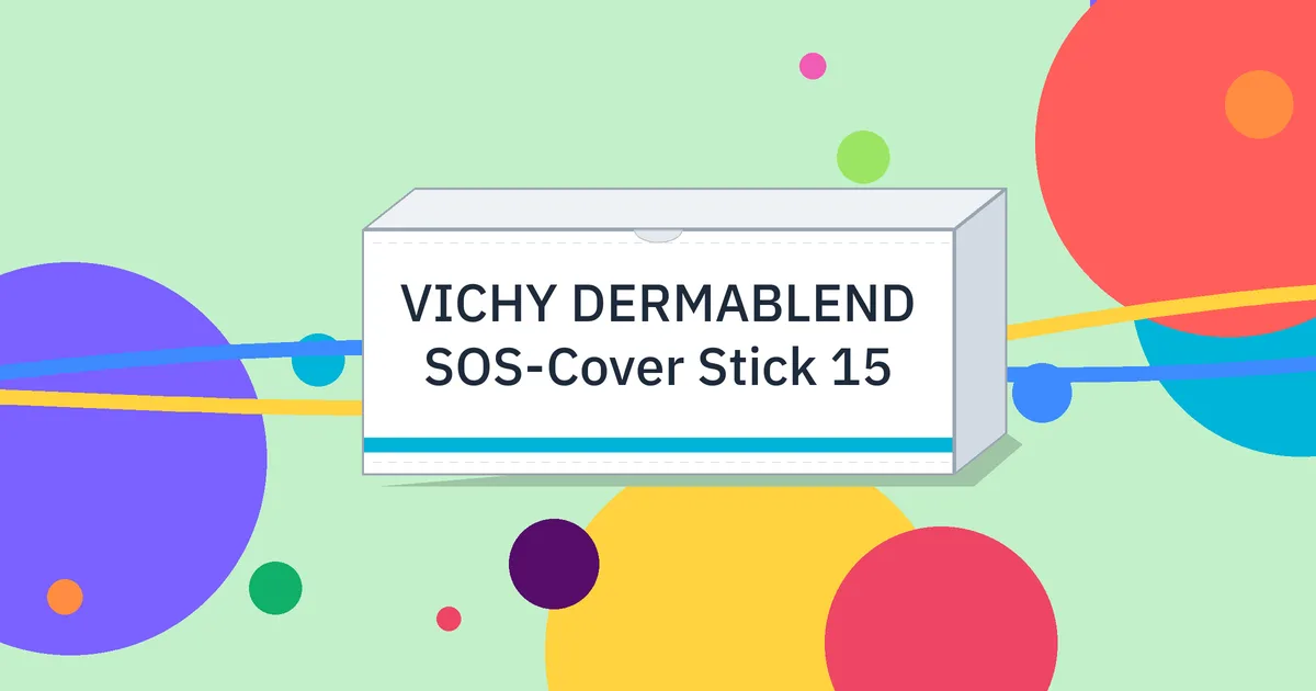 Symbolbild: Packung mit der Aufschrift VICHY DERMABLEND SOS-Cover Stick 15 (PZN 13515438) – Verfügbarkeit und Bezug in Apotheken in Frankfurt am Main