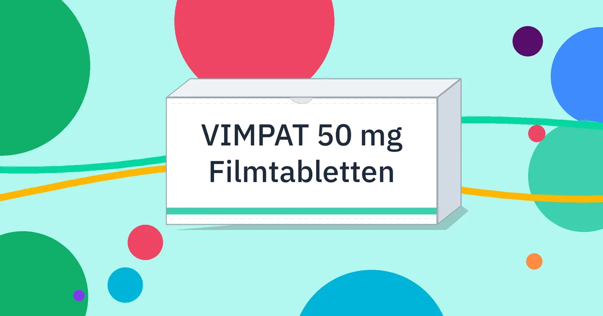 Symbolbild: Packung mit der Aufschrift VIMPAT 50 mg Filmtabletten (PZN 17146038) – Verfügbarkeit und Bezug in Apotheken in Frankfurt am Main