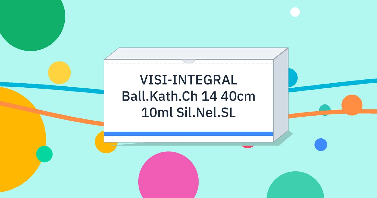 Symbolbild: Packung mit der Aufschrift VISI-INTEGRAL Ball.Kath.Ch 14 40cm 10ml Sil.Nel.SL (PZN 18305817) – Verfügbarkeit und Bezug in Apotheken in Frankfurt am Main