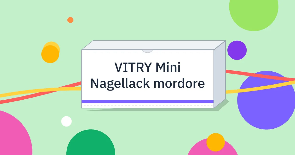 Symbolbild: Packung mit der Aufschrift VITRY Mini Nagellack mordore (PZN 11142795) – Verfügbarkeit und Bezug in Apotheken in Frankfurt am Main