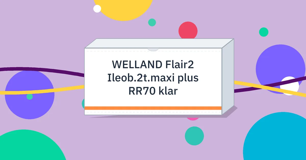 Symbolbild: Packung mit der Aufschrift WELLAND Flair2 Ileob.2t.maxi plus RR70 klar (PZN 04740840) – Verfügbarkeit und Bezug in Apotheken in Frankfurt am Main