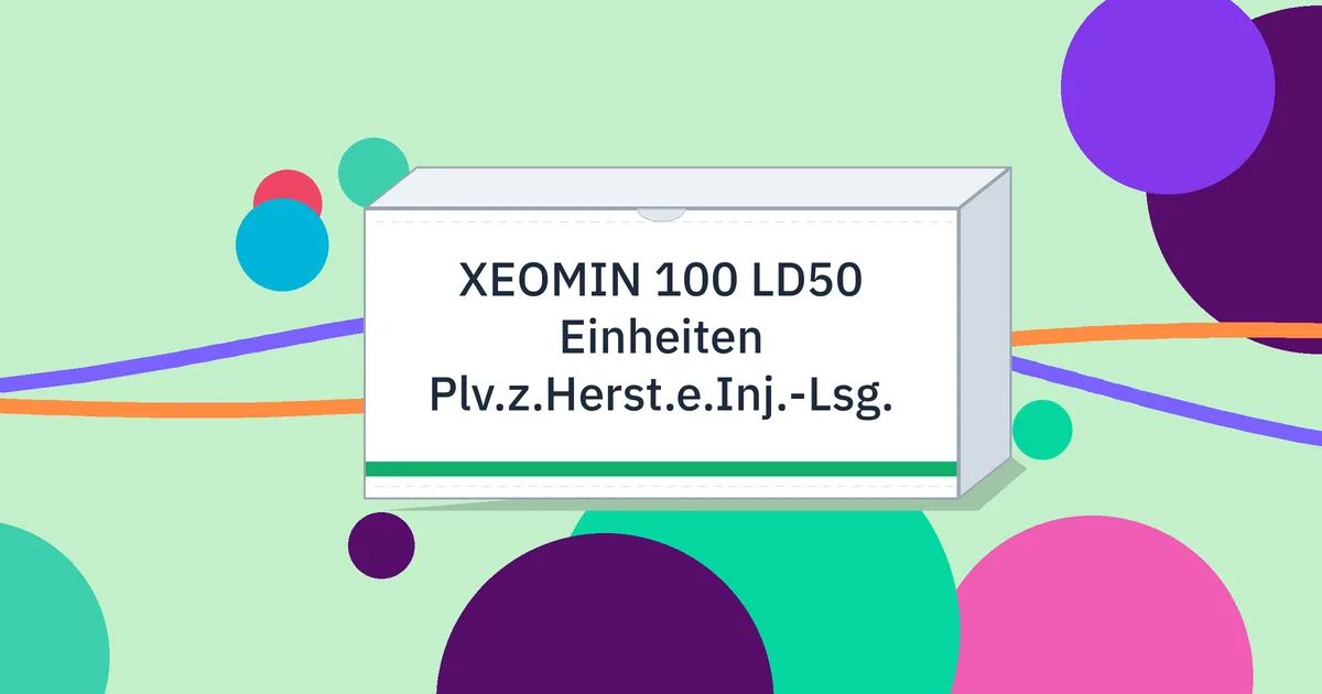 Symbolbild: Packung mit der Aufschrift XEOMIN 100 LD50 Einheiten Plv.z.Herst.e.Inj.-Lsg. (PZN 13541140) – Verfügbarkeit und Bezug in Apotheken in Frankfurt am Main