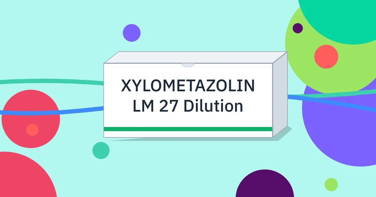 Symbolbild: Packung mit der Aufschrift XYLOMETAZOLIN LM 27 Dilution (PZN 13283620) – Verfügbarkeit und Bezug in Apotheken in Frankfurt am Main