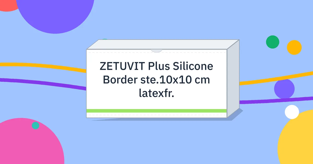 Symbolbild: Packung mit der Aufschrift ZETUVIT Plus Silicone Border ste.10x10 cm latexfr. (PZN 19902490) – Verfügbarkeit und Bezug in Apotheken in Frankfurt am Main