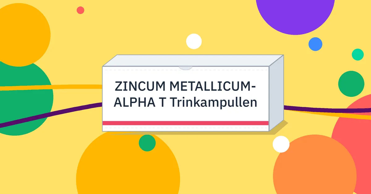 Symbolbild: Packung mit der Aufschrift ZINCUM METALLICUM-ALPHA T Trinkampullen (PZN 10222339) – Verfügbarkeit und Bezug in Apotheken in Frankfurt am Main
