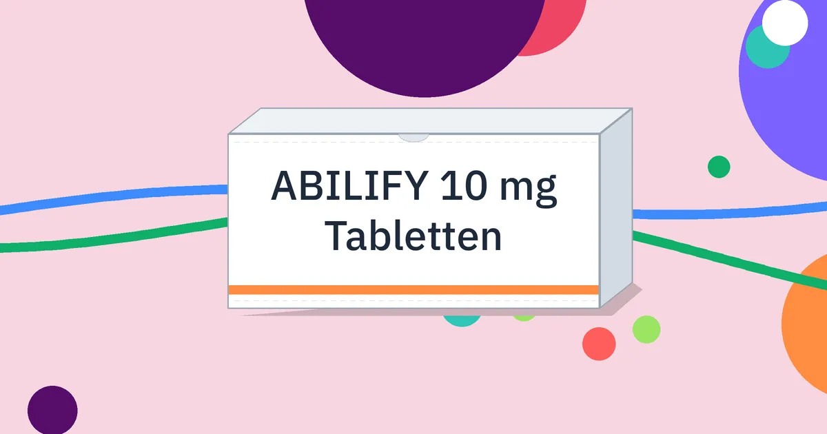 Symbolbild: Packung mit der Aufschrift ABILIFY 10 mg Tabletten (PZN 02564994) – Verfügbarkeit und Bezug in Apotheken in Frankfurt am Main
