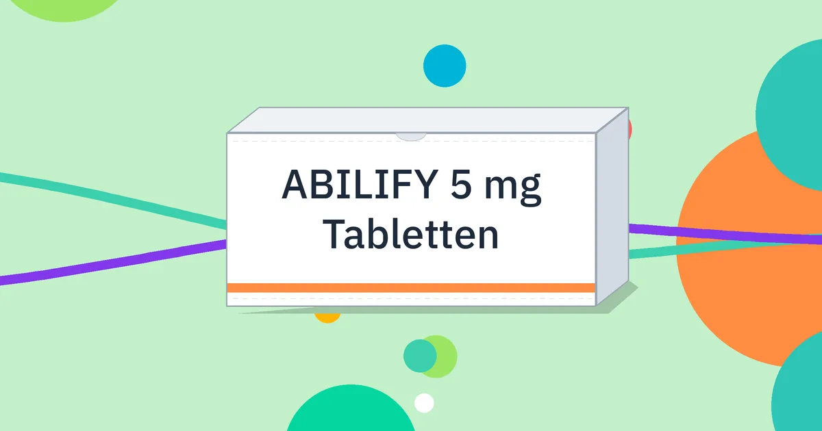 Symbolbild: Packung mit der Aufschrift ABILIFY 5 mg Tabletten (PZN 07550293) – Verfügbarkeit und Bezug in Apotheken in Frankfurt am Main