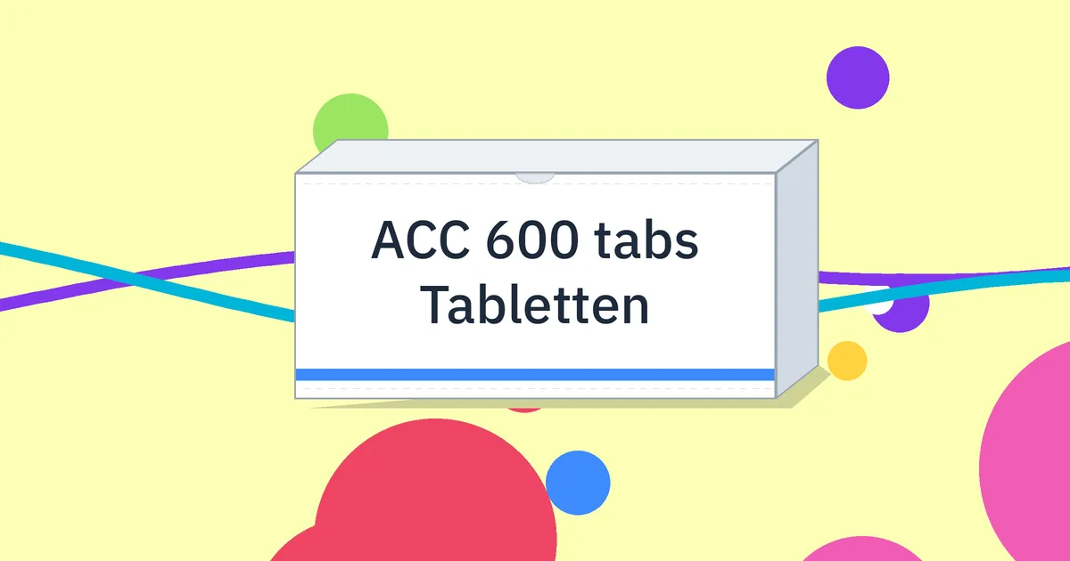 Symbolbild: Packung mit der Aufschrift ACC 600 tabs Tabletten (PZN 00434230) – Verfügbarkeit und Bezug in Apotheken in Frankfurt am Main
