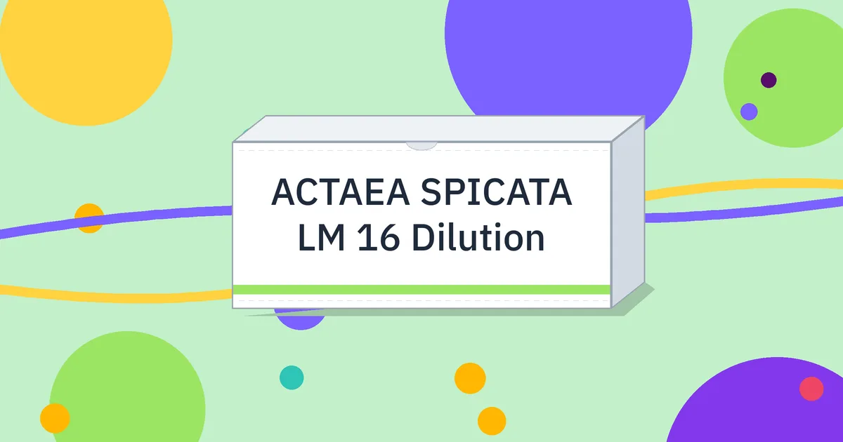 Symbolbild: Packung mit der Aufschrift ACTAEA SPICATA LM 16 Dilution (PZN 13293618) – Verfügbarkeit und Bezug in Apotheken in Frankfurt am Main