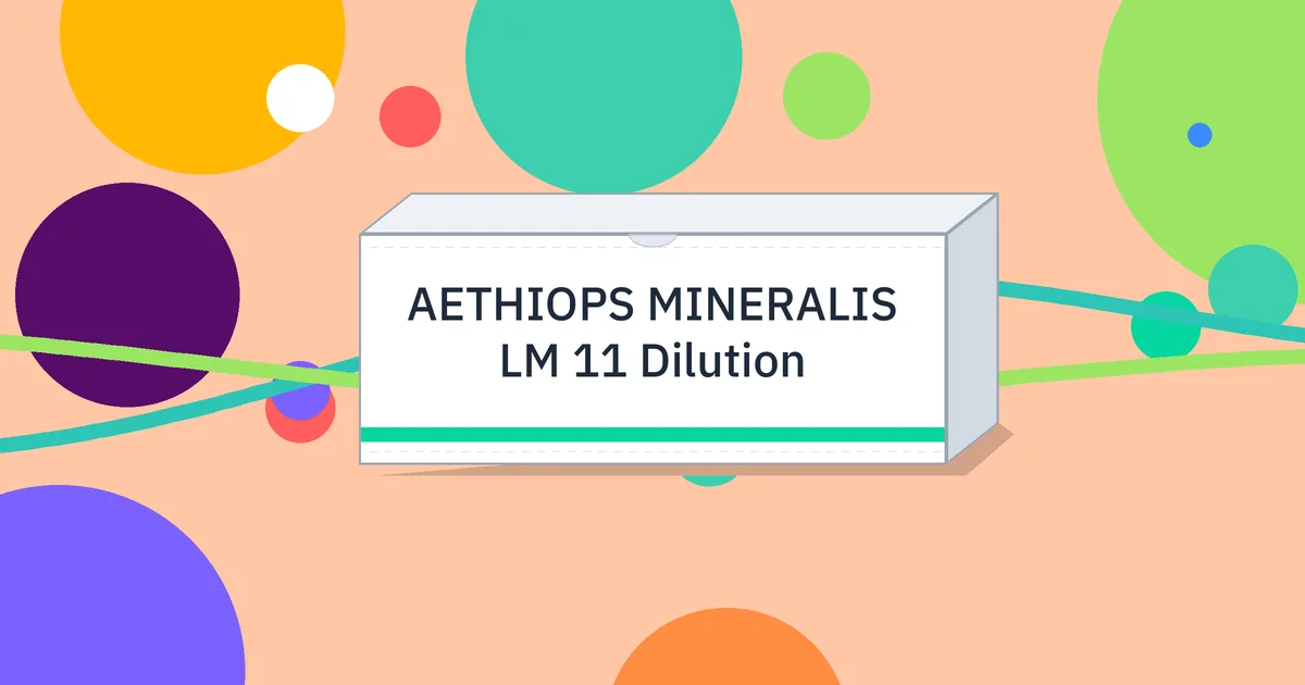 Symbolbild: Packung mit der Aufschrift AETHIOPS MINERALIS LM 11 Dilution (PZN 13301921) – Verfügbarkeit und Bezug in Apotheken in Frankfurt am Main