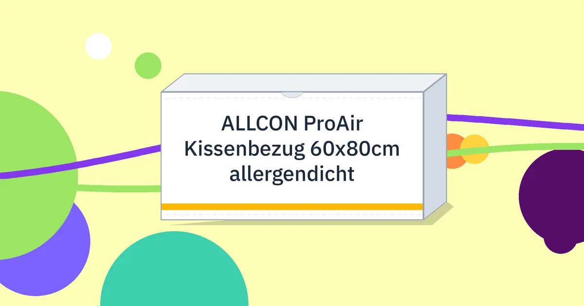 Symbolbild: Packung mit der Aufschrift ALLCON ProAir Kissenbezug 60x80cm allergendicht (PZN 13475667) – Verfügbarkeit und Bezug in Apotheken in Frankfurt am Main
