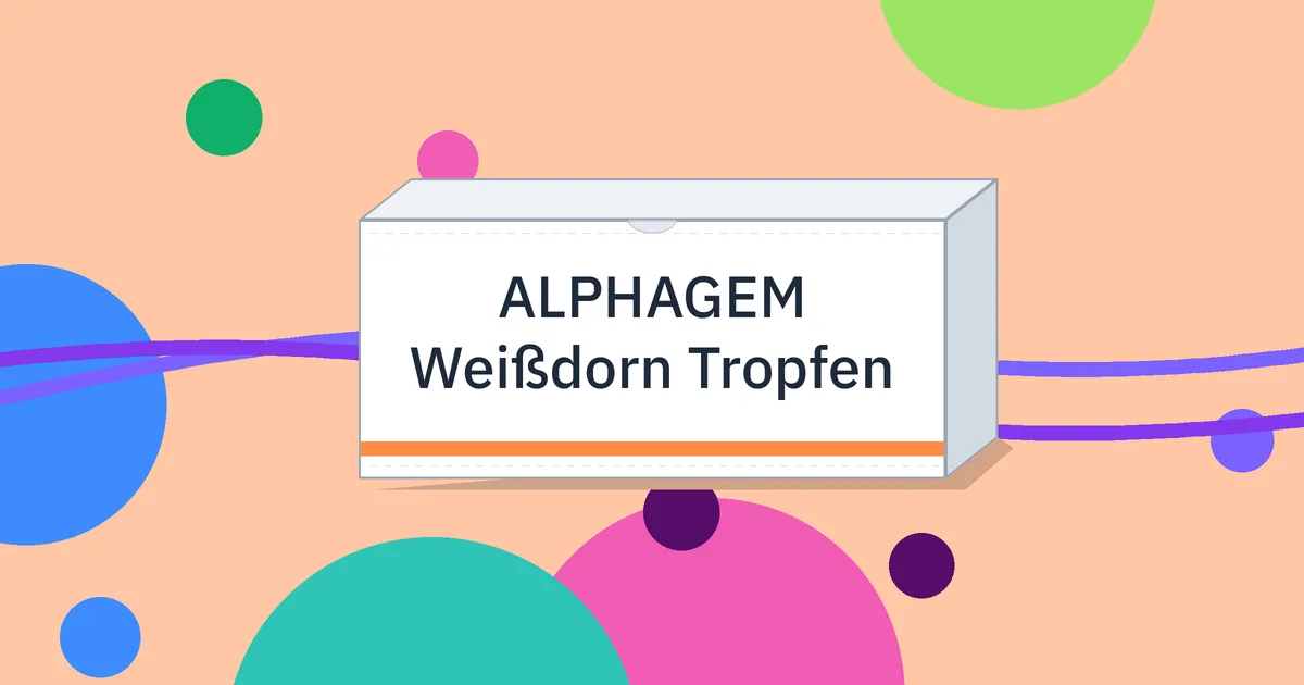 Symbolbild: Packung mit der Aufschrift ALPHAGEM Weißdorn Tropfen (PZN 20297019) – Verfügbarkeit und Bezug in Apotheken in Frankfurt am Main