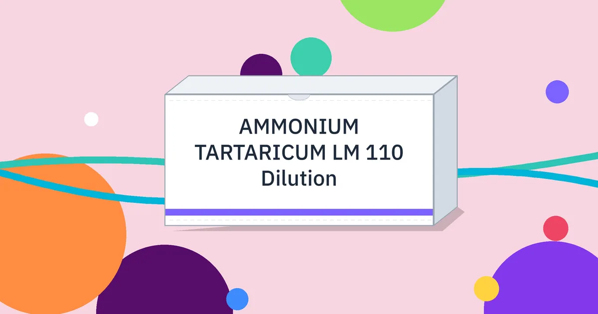 Symbolbild: Packung mit der Aufschrift AMMONIUM TARTARICUM LM 110 Dilution (PZN 12761827) – Verfügbarkeit und Bezug in Apotheken in Frankfurt am Main
