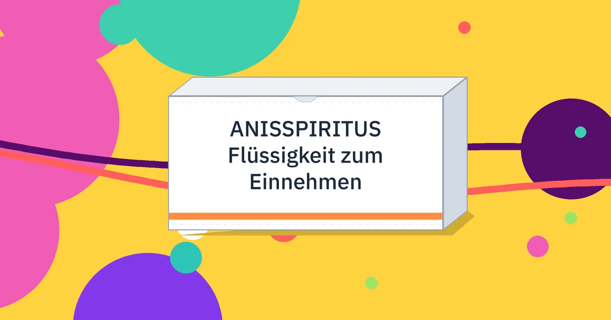 Symbolbild: Packung mit der Aufschrift ANISSPIRITUS Flüssigkeit zum Einnehmen (PZN 15400745) – Verfügbarkeit und Bezug in Apotheken in Frankfurt am Main