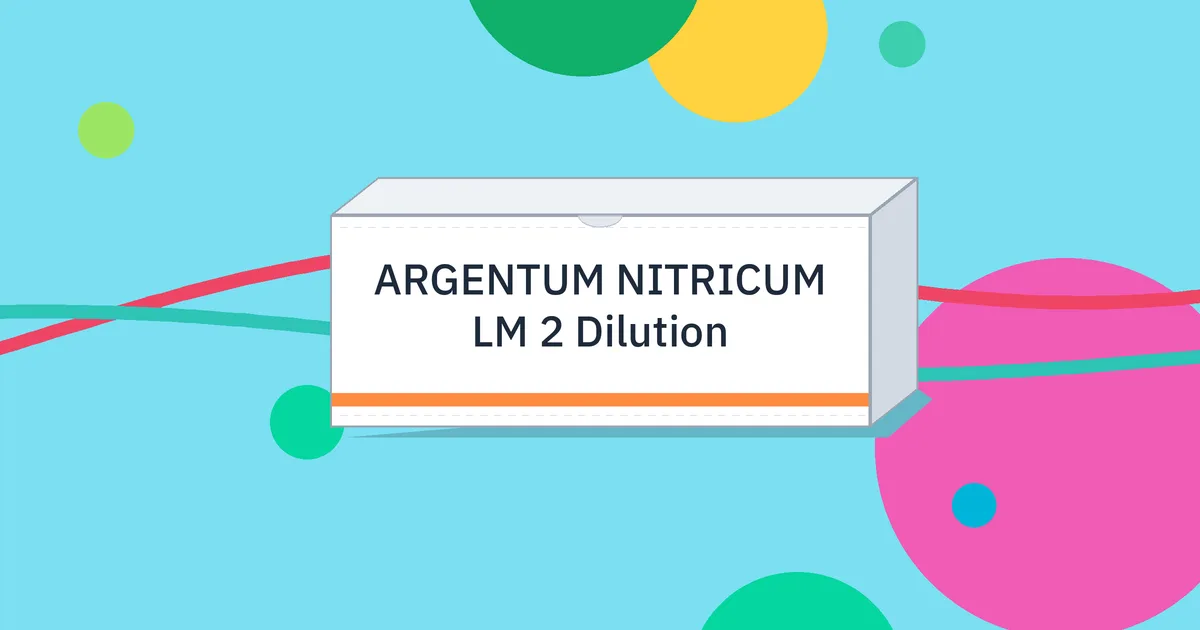 Symbolbild: Packung mit der Aufschrift ARGENTUM NITRICUM LM 2 Dilution (PZN 12768574) – Verfügbarkeit und Bezug in Apotheken in Frankfurt am Main
