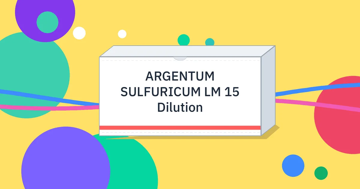 Symbolbild: Packung mit der Aufschrift ARGENTUM SULFURICUM LM 15 Dilution (PZN 12770074) – Verfügbarkeit und Bezug in Apotheken in Frankfurt am Main