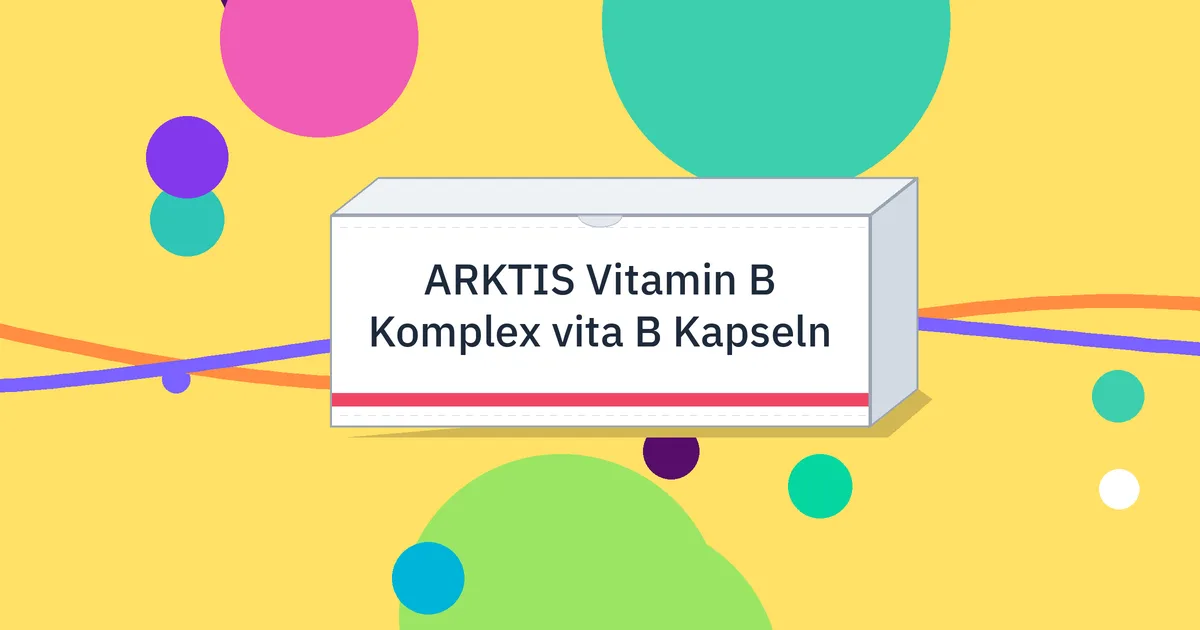 Symbolbild: Packung mit der Aufschrift ARKTIS Vitamin B Komplex vita B Kapseln (PZN 16024474) – Verfügbarkeit und Bezug in Apotheken in Frankfurt am Main