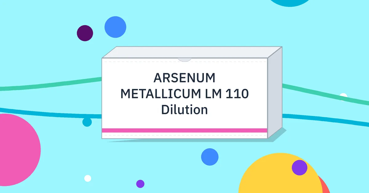 Symbolbild: Packung mit der Aufschrift ARSENUM METALLICUM LM 110 Dilution (PZN 12779632) – Verfügbarkeit und Bezug in Apotheken in Frankfurt am Main