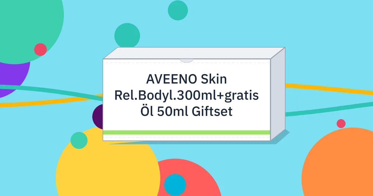 Symbolbild: Packung mit der Aufschrift AVEENO Skin Rel.Bodyl.300ml+gratis Öl 50ml Giftset (PZN 20129411) – Verfügbarkeit und Bezug in Apotheken in Frankfurt am Main