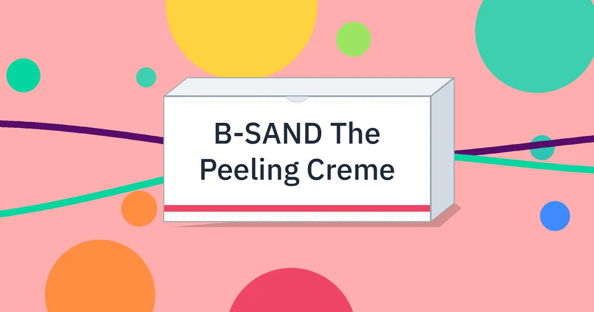 Symbolbild: Packung mit der Aufschrift B-SAND The Peeling Creme (PZN 09678459) – Verfügbarkeit und Bezug in Apotheken in Frankfurt am Main