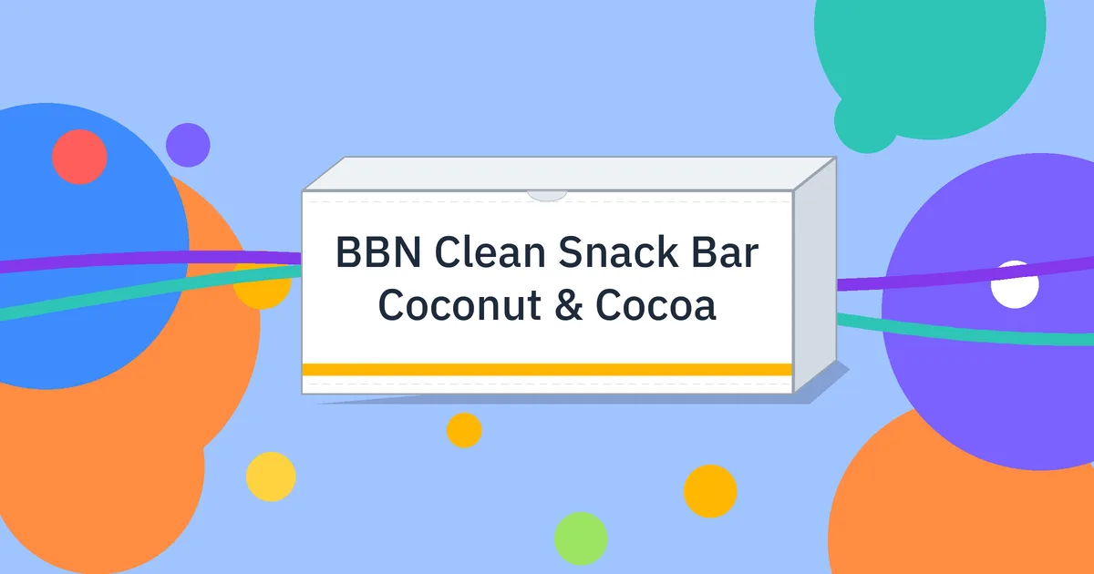 Symbolbild: Packung mit der Aufschrift BBN Clean Snack Bar Coconut & Cocoa (PZN 18387471) – Verfügbarkeit und Bezug in Apotheken in Frankfurt am Main