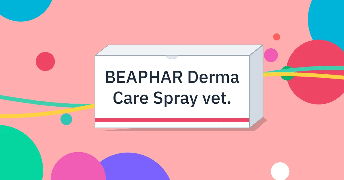 Symbolbild: Packung mit der Aufschrift BEAPHAR Derma Care Spray vet. (PZN 19765515) – Verfügbarkeit und Bezug in Apotheken in Frankfurt am Main
