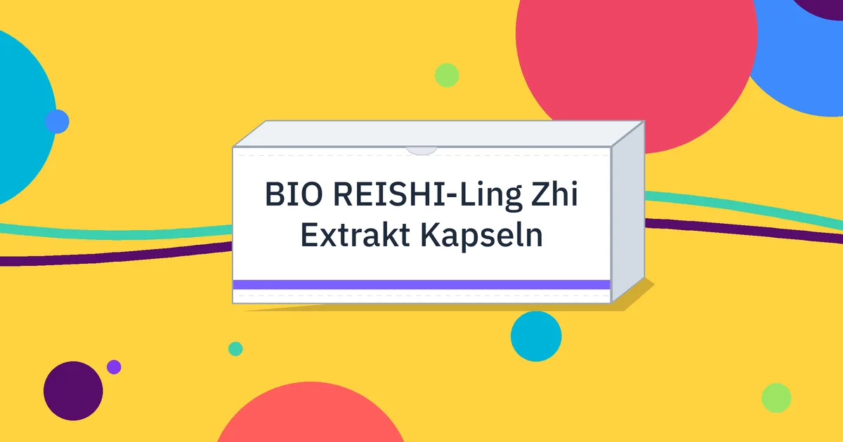 Symbolbild: Packung mit der Aufschrift BIO REISHI-Ling Zhi Extrakt Kapseln (PZN 10790517) – Verfügbarkeit und Bezug in Apotheken in Frankfurt am Main