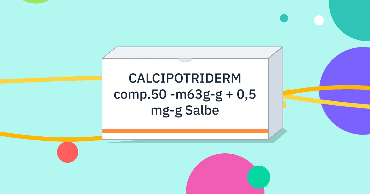 Symbolbild: Packung mit der Aufschrift CALCIPOTRIDERM comp.50 -m63g-g + 0,5 mg-g Salbe (PZN 15884430) – Verfügbarkeit und Bezug in Apotheken in Frankfurt am Main