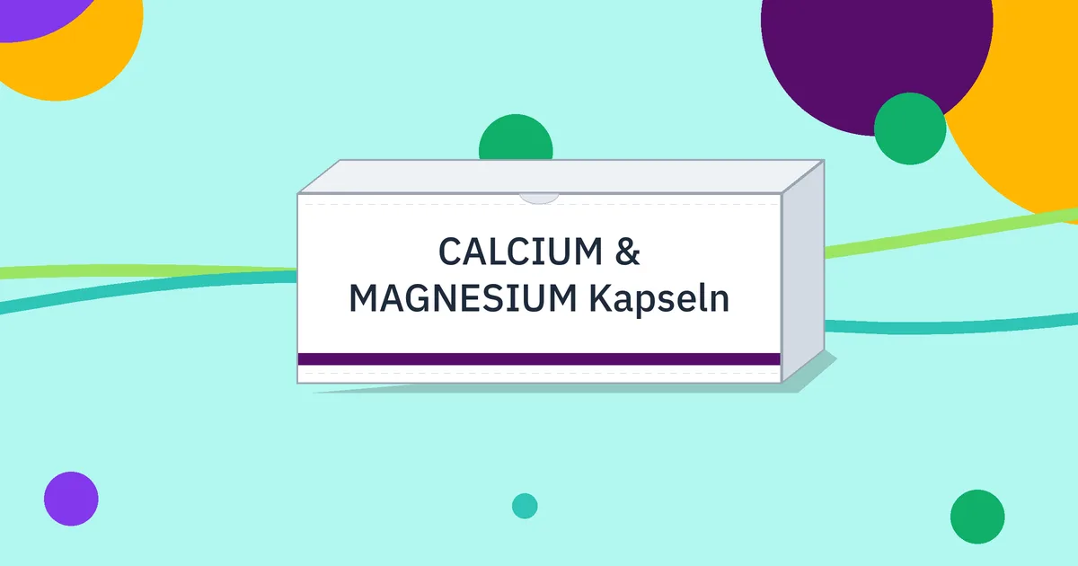 Symbolbild: Packung mit der Aufschrift CALCIUM & MAGNESIUM Kapseln (PZN 10134500) – Verfügbarkeit und Bezug in Apotheken in Frankfurt am Main