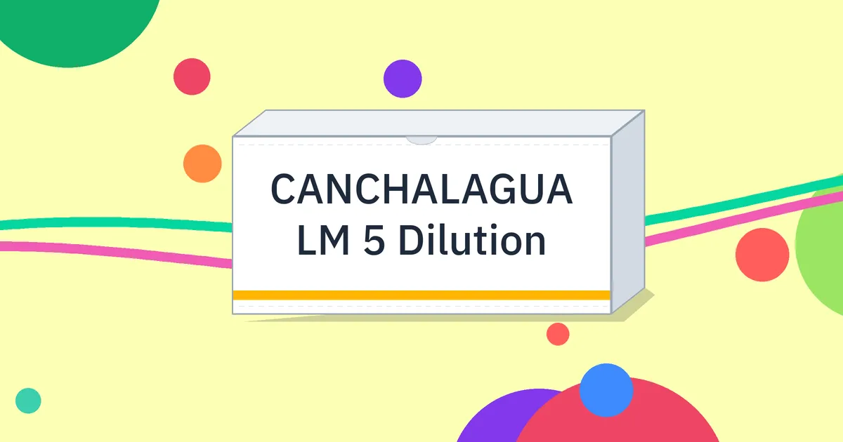 Symbolbild: Packung mit der Aufschrift CANCHALAGUA LM 5 Dilution (PZN 13412431) – Verfügbarkeit und Bezug in Apotheken in Frankfurt am Main
