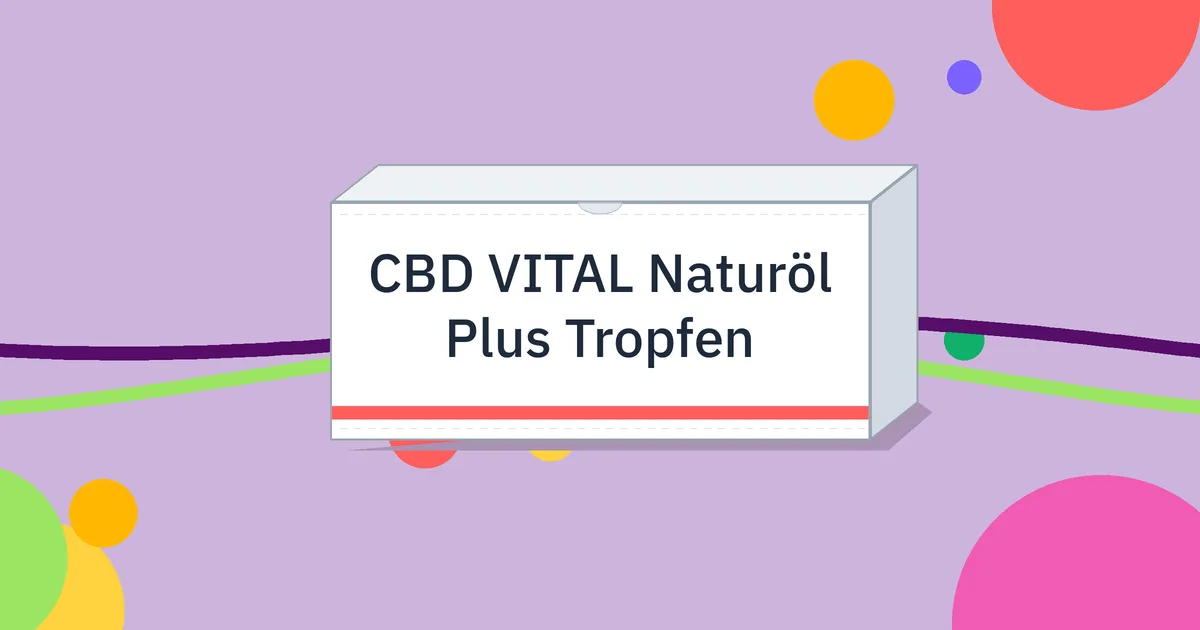 Symbolbild: Packung mit der Aufschrift CBD VITAL Naturöl Plus Tropfen (PZN 17587699) – Verfügbarkeit und Bezug in Apotheken in Frankfurt am Main