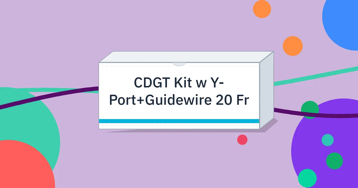 Symbolbild: Packung mit der Aufschrift CDGT Kit w Y-Port+Guidewire 20 Fr (PZN 14344571) – Verfügbarkeit und Bezug in Apotheken in Frankfurt am Main