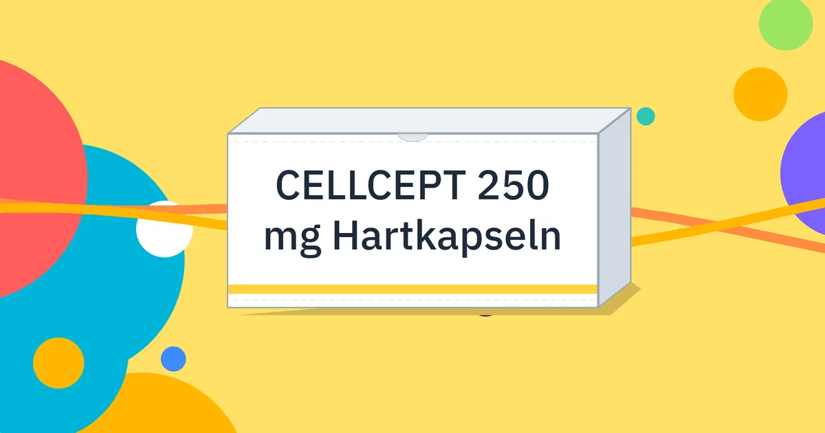 Symbolbild: Packung mit der Aufschrift CELLCEPT 250 mg Hartkapseln (PZN 10167244) – Verfügbarkeit und Bezug in Apotheken in Frankfurt am Main