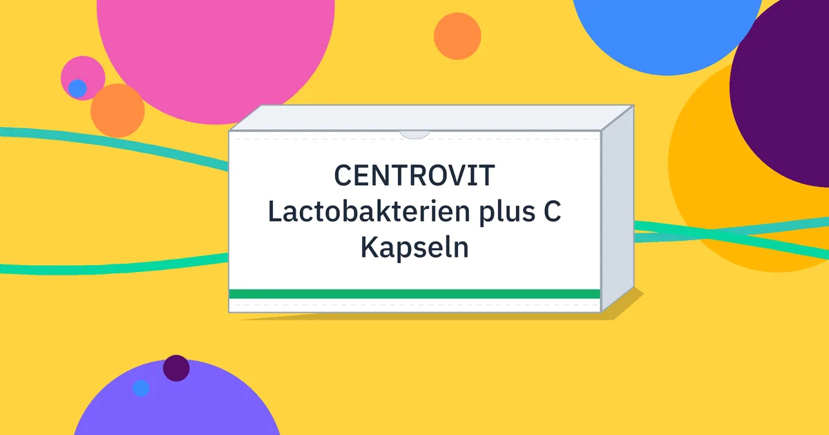 Symbolbild: Packung mit der Aufschrift CENTROVIT Lactobakterien plus C Kapseln (PZN 18314578) – Verfügbarkeit und Bezug in Apotheken in Frankfurt am Main
