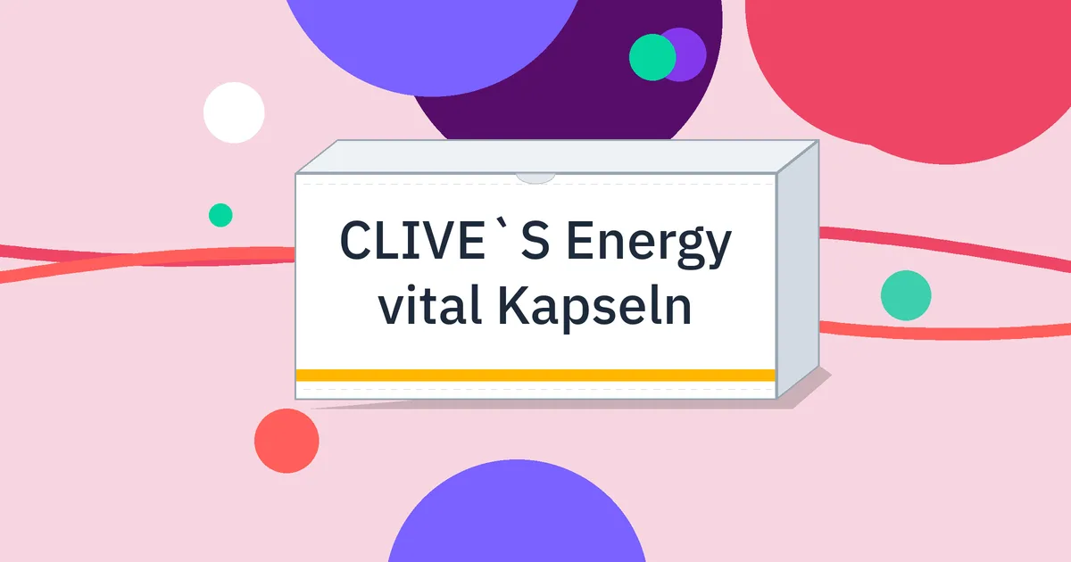 Symbolbild: Packung mit der Aufschrift CLIVE`S Energy vital Kapseln (PZN 14399796) – Verfügbarkeit und Bezug in Apotheken in Frankfurt am Main