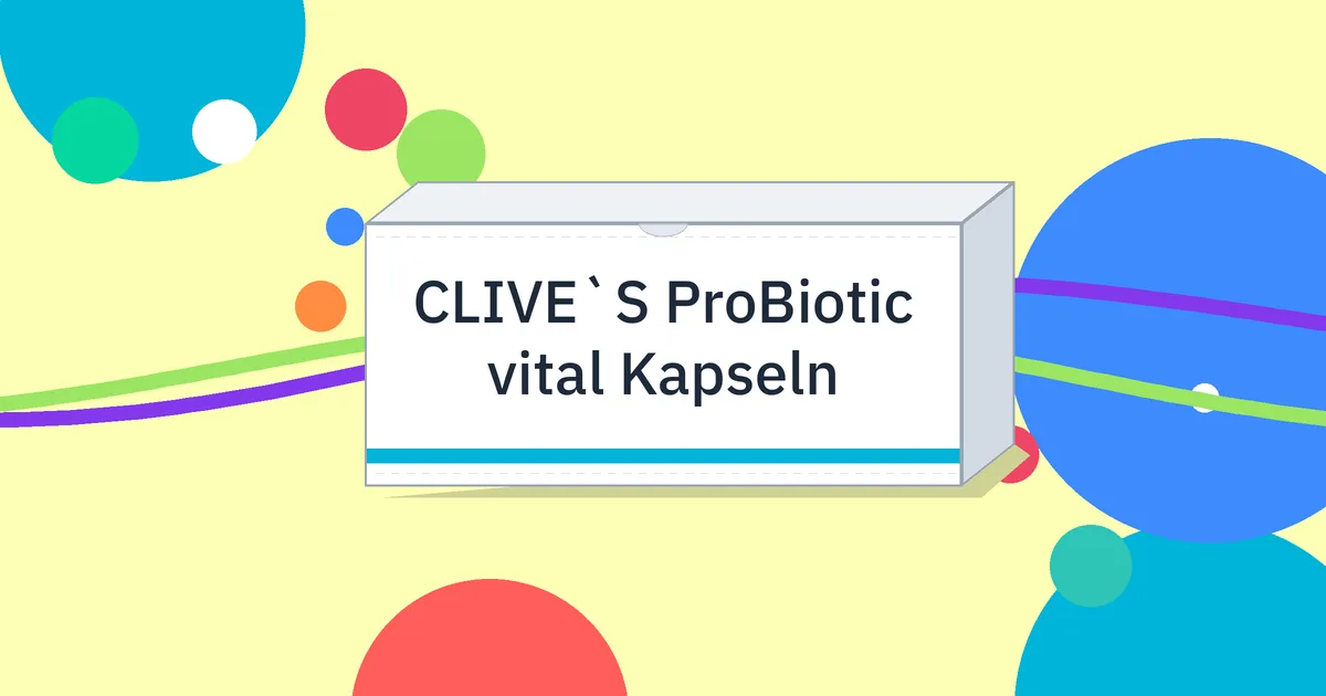 Symbolbild: Packung mit der Aufschrift CLIVE`S ProBiotic vital Kapseln (PZN 11856359) – Verfügbarkeit und Bezug in Apotheken in Frankfurt am Main