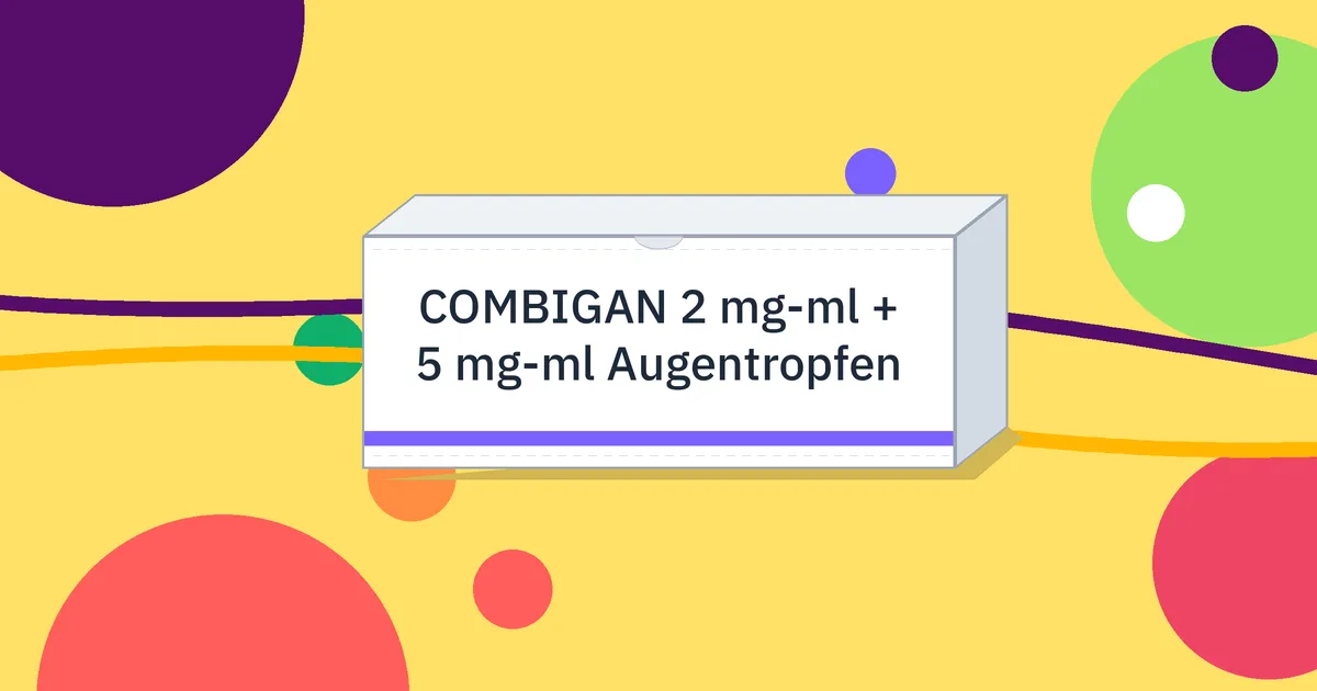 Symbolbild: Packung mit der Aufschrift COMBIGAN 2 mg-ml + 5 mg-ml Augentropfen (PZN 11535537) – Verfügbarkeit und Bezug in Apotheken in Frankfurt am Main