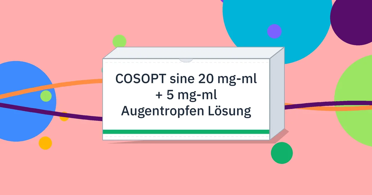 Symbolbild: Packung mit der Aufschrift COSOPT sine 20 mg-ml + 5 mg-ml Augentropfen Lösung (PZN 17669635) – Verfügbarkeit und Bezug in Apotheken in Frankfurt am Main