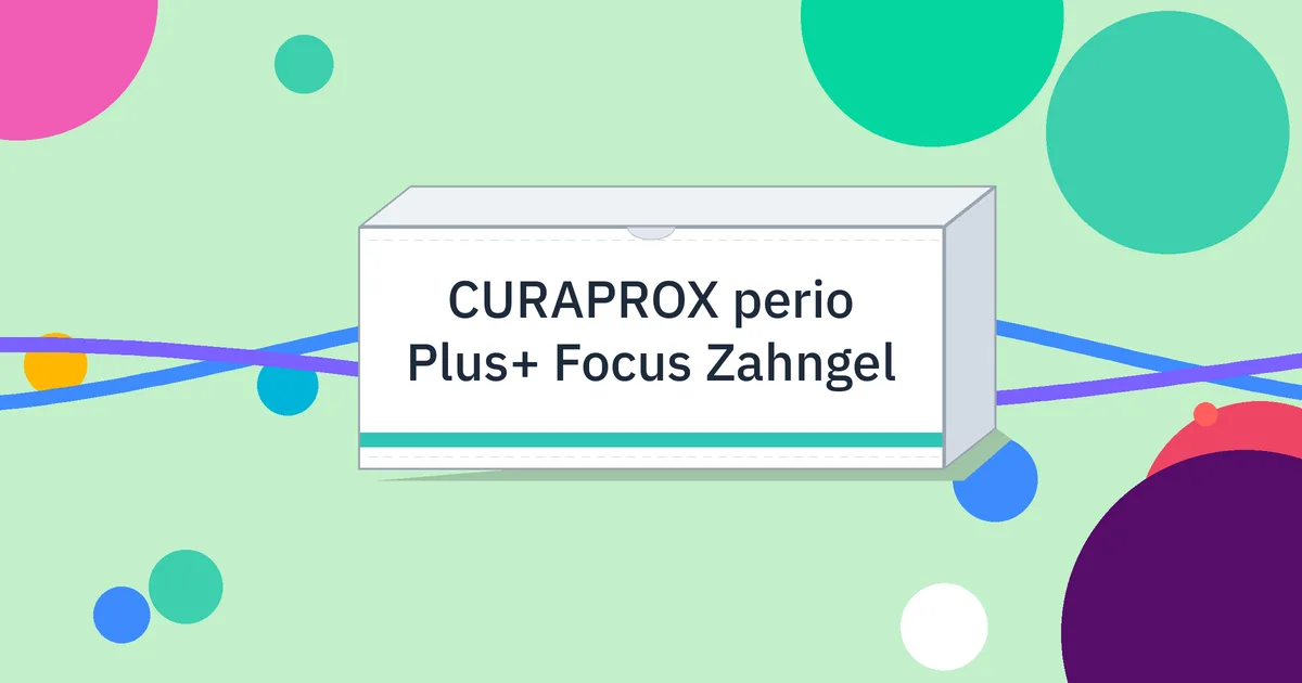 Symbolbild: Packung mit der Aufschrift CURAPROX perio Plus+ Focus Zahngel (PZN 15583881) – Verfügbarkeit und Bezug in Apotheken in Frankfurt am Main
