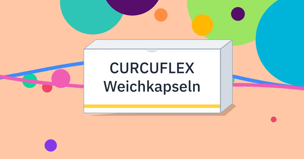 Symbolbild: Packung mit der Aufschrift CURCUFLEX Weichkapseln (PZN 10199741) – Verfügbarkeit und Bezug in Apotheken in Frankfurt am Main