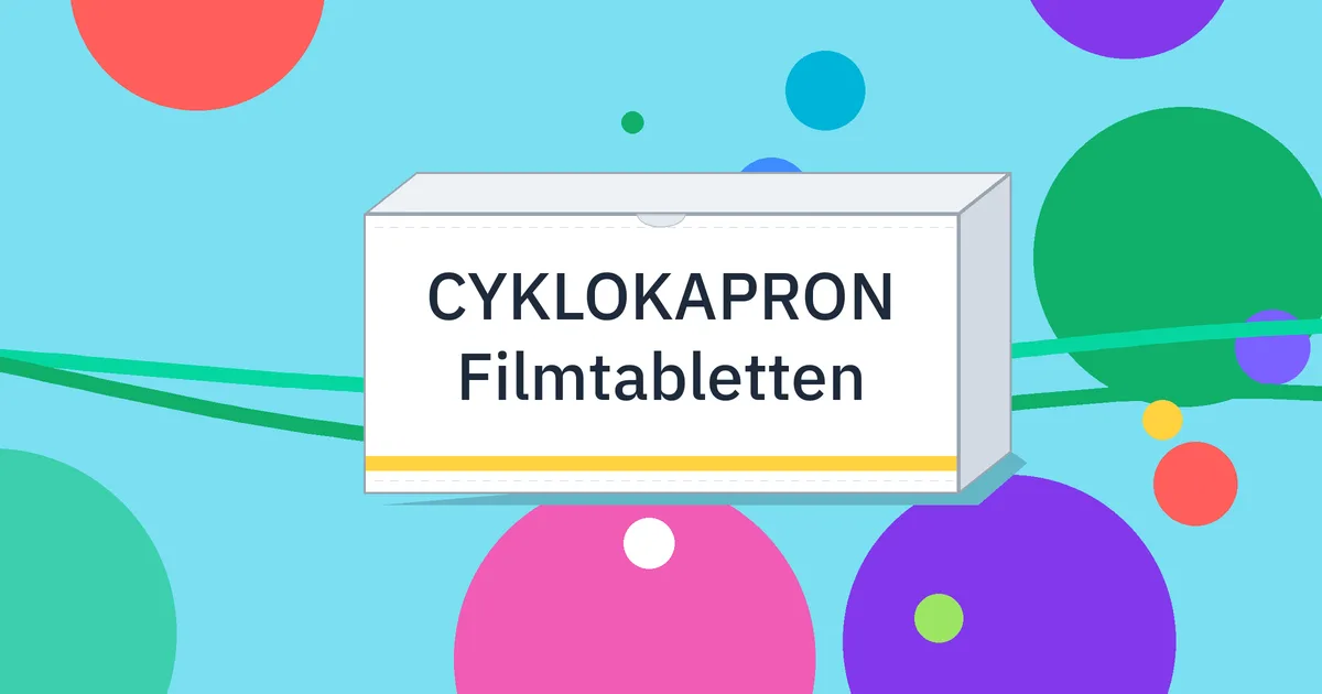 Symbolbild: Packung mit der Aufschrift CYKLOKAPRON Filmtabletten (PZN 12659589) – Verfügbarkeit und Bezug in Apotheken in Frankfurt am Main
