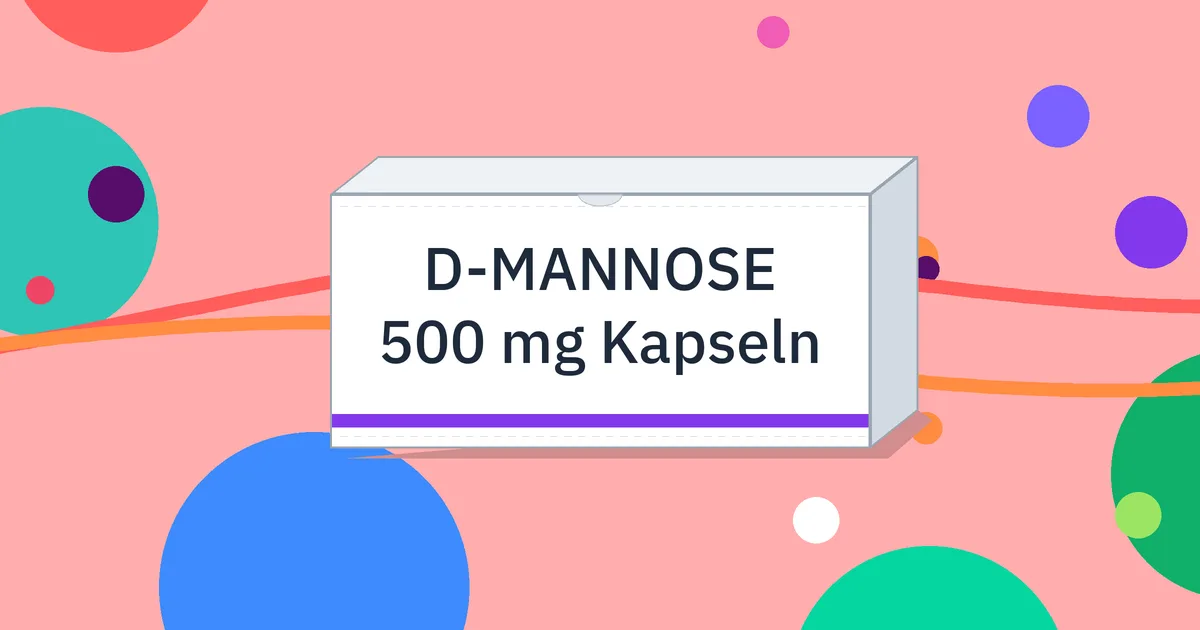 Symbolbild: Packung mit der Aufschrift D-MANNOSE 500 mg Kapseln (PZN 15871485) – Verfügbarkeit und Bezug in Apotheken in Frankfurt am Main