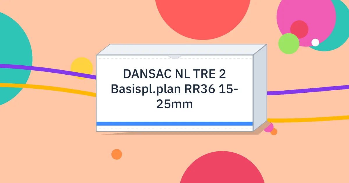 Symbolbild: Packung mit der Aufschrift DANSAC NL TRE 2 Basispl.plan RR36 15-25mm (PZN 15302652) – Verfügbarkeit und Bezug in Apotheken in Frankfurt am Main