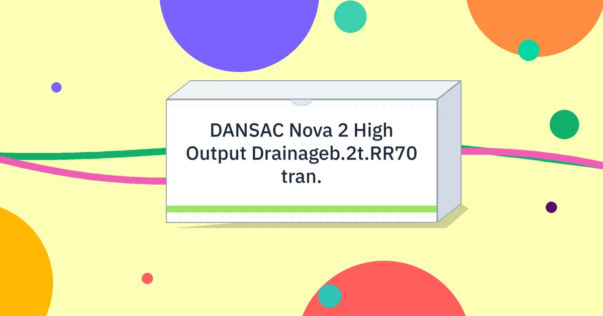 Symbolbild: Packung mit der Aufschrift DANSAC Nova 2 High Output Drainageb.2t.RR70 tran. (PZN 05116032) – Verfügbarkeit und Bezug in Apotheken in Frankfurt am Main