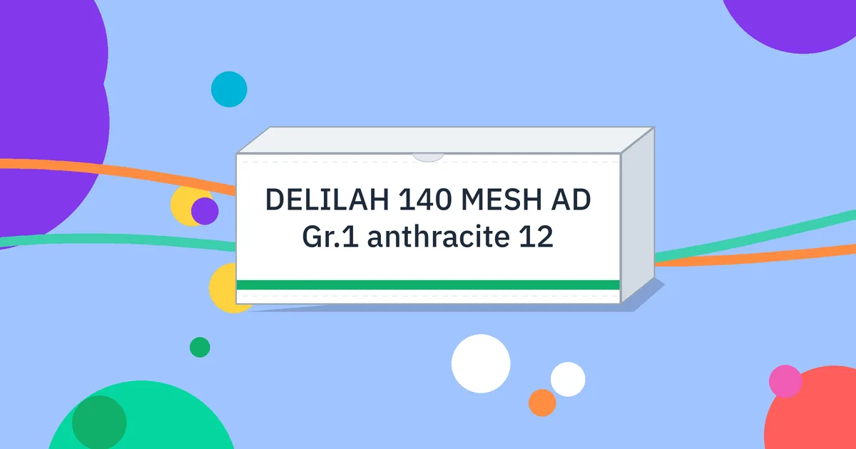 Symbolbild: Packung mit der Aufschrift DELILAH 140 MESH AD Gr.1 anthracite 12 (PZN 13849174) – Verfügbarkeit und Bezug in Apotheken in Frankfurt am Main