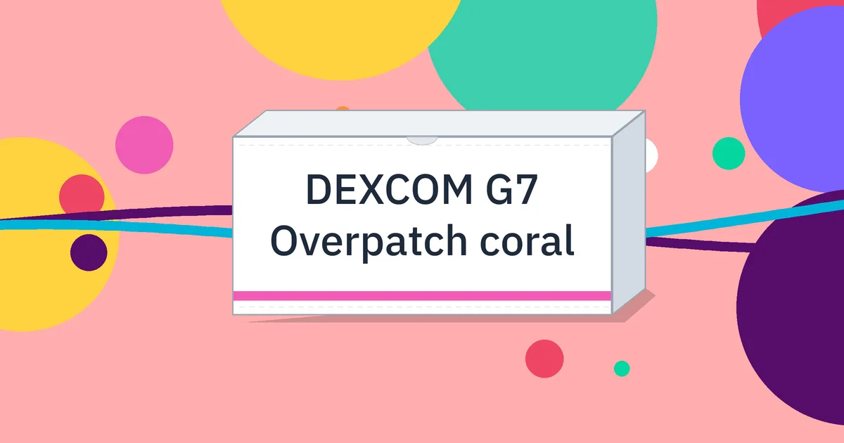Symbolbild: Packung mit der Aufschrift DEXCOM G7 Overpatch coral (PZN 19866044) – Verfügbarkeit und Bezug in Apotheken in Frankfurt am Main